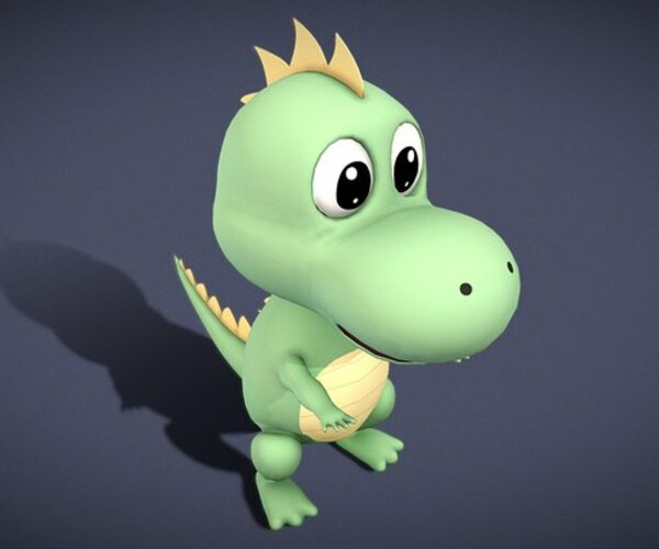ArtStation - 3D Model - Cartoon Dinosaurs | Game Assets