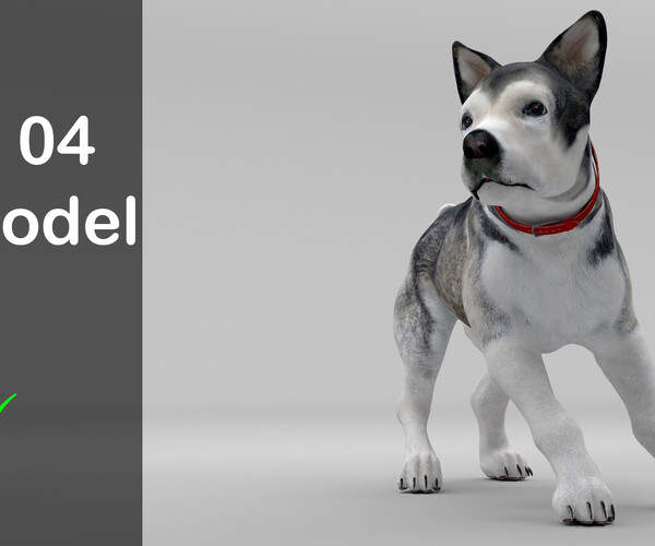 ArtStation - Dog 04_ 3d model | Resources