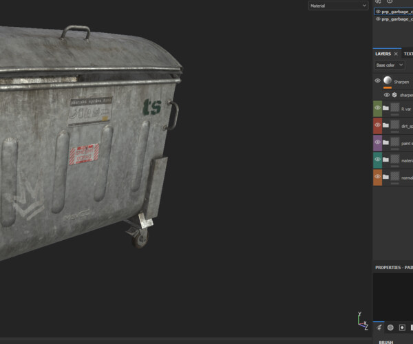 ArtStation - Garbage/Trash Container with Source Files, LODS and ...