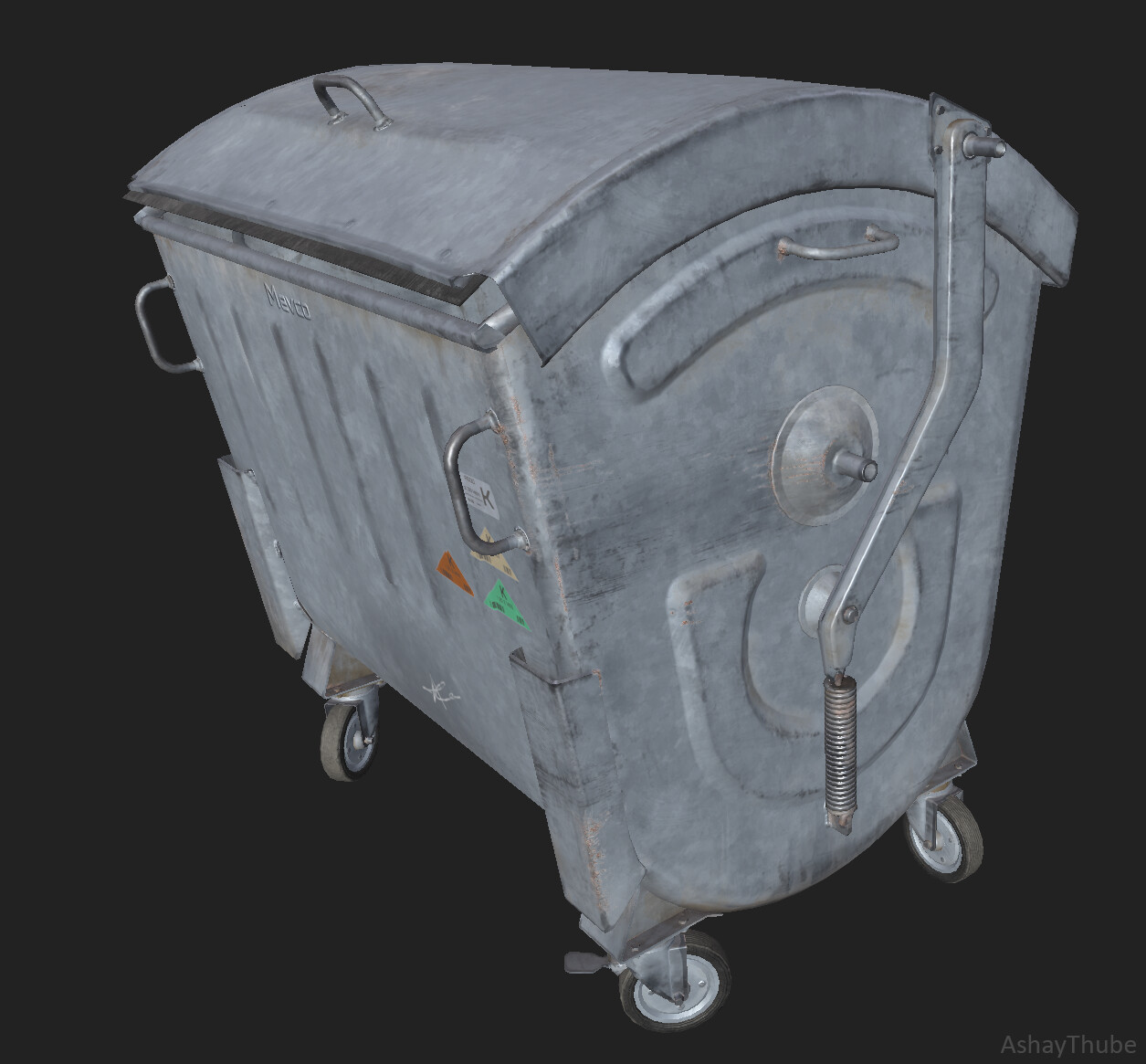 ArtStation - Garbage/Trash Container with Source Files, LODS and ...