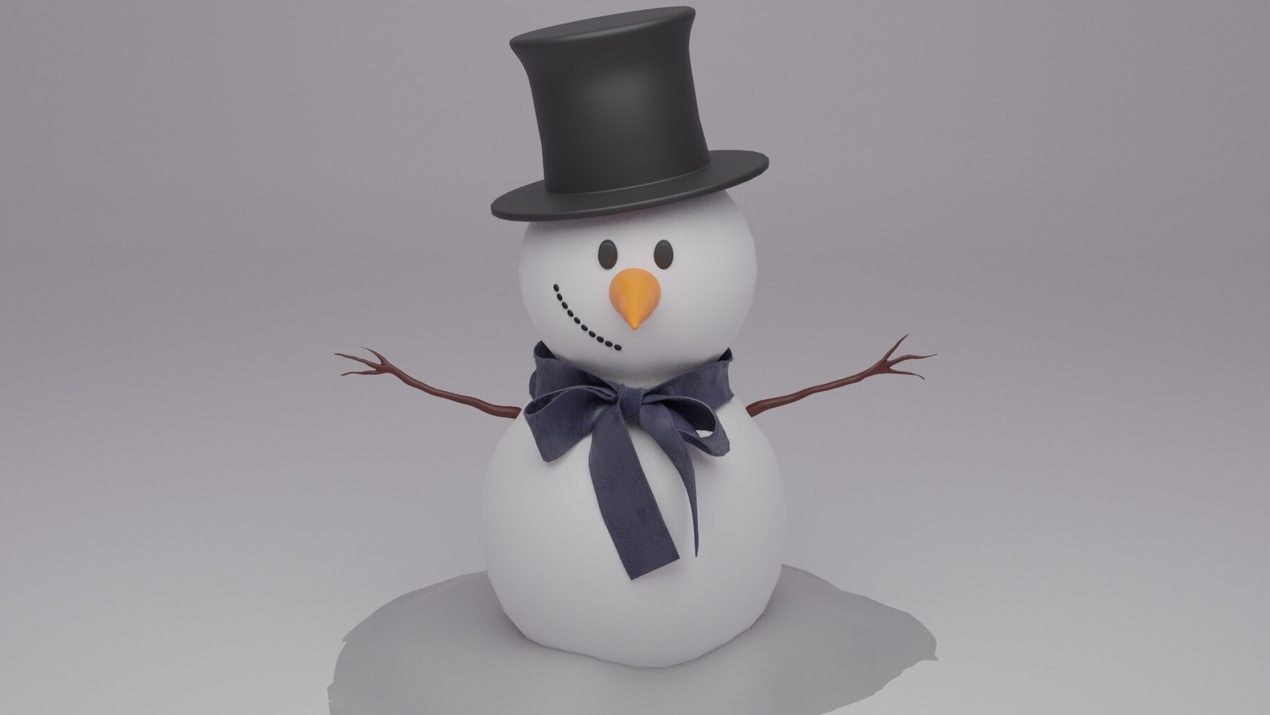 ArtStation - 3D model - Snowman | Game Assets