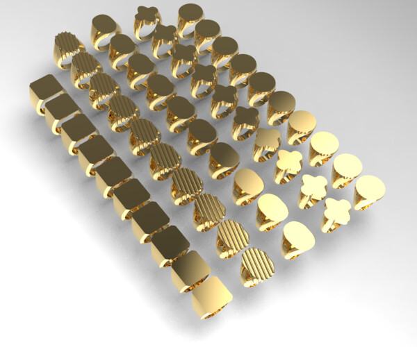 ArtStation - 5 different base ring with 10 different sizes | Resources