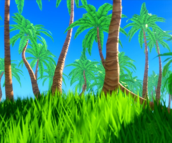 ArtStation - Stylized Palm Trees [Roblox] | Game Assets