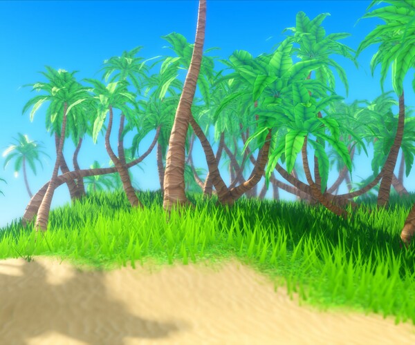 ArtStation - Stylized Palm Trees [Roblox] | Game Assets