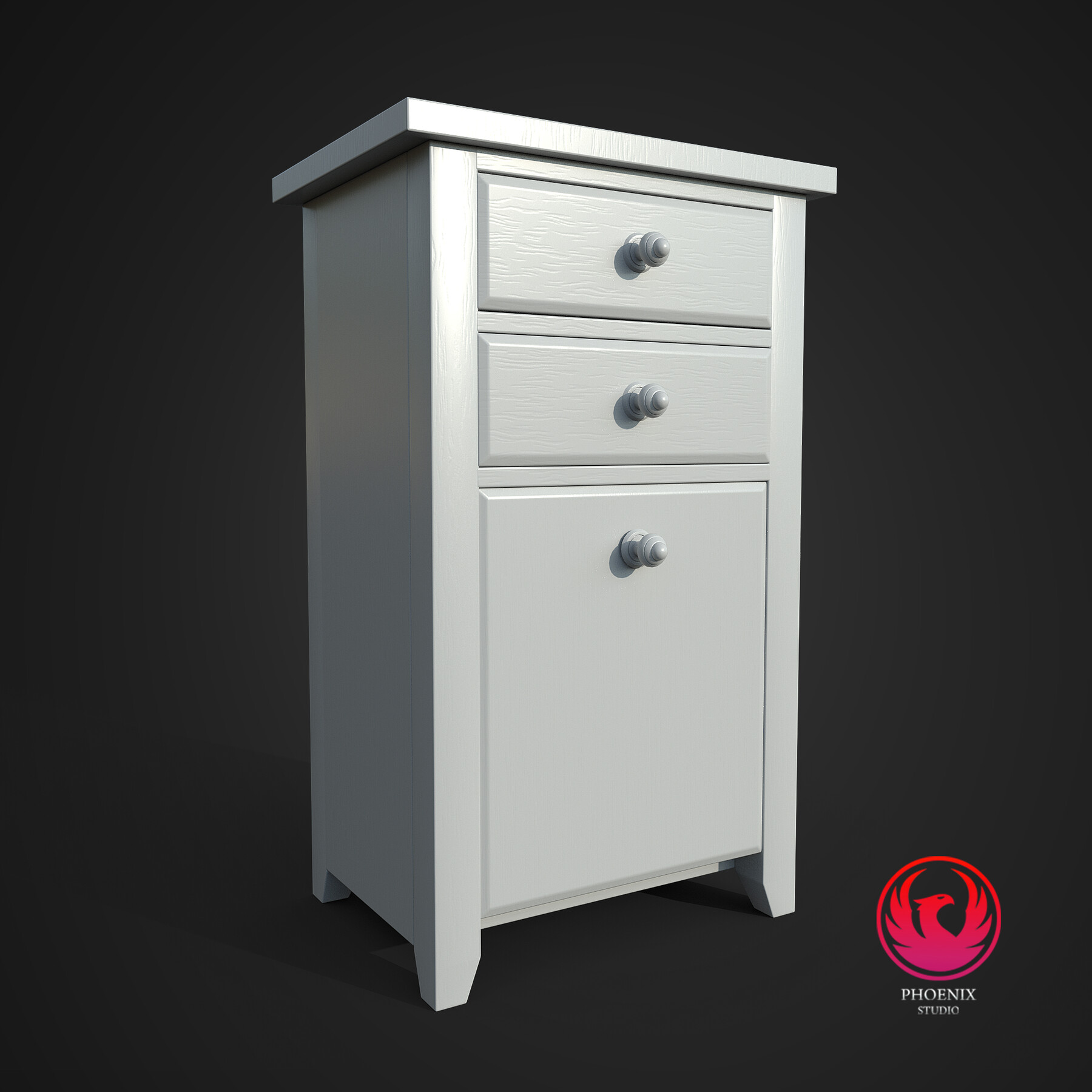 ArtStation - Hall Stand Low-poly 3D model | Resources