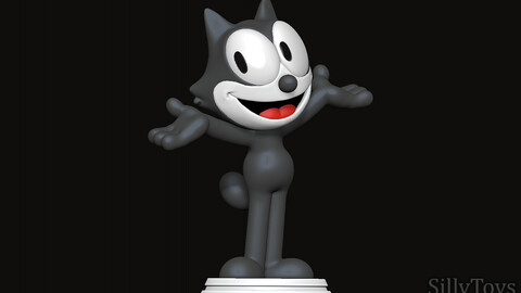 ArtStation - Felix the Cat 3D print model | Resources