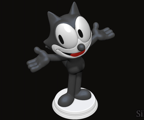 ArtStation - Felix the Cat 3D print model | Resources