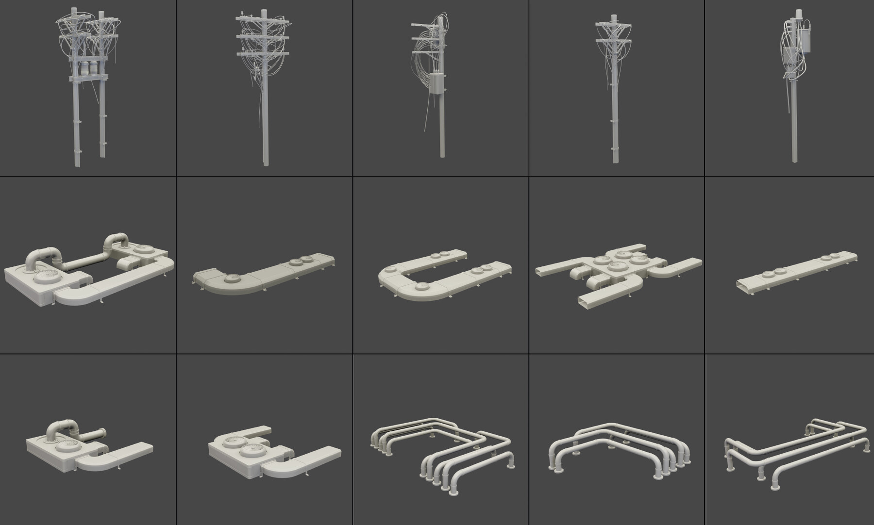 ArtStation - 41+environment kitbash vol 03 | Resources