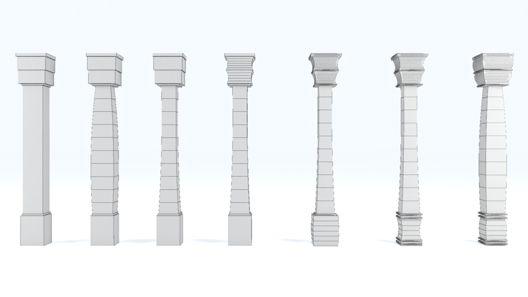 ArtStation - Pillar with Box using Taper Modifier | Resources