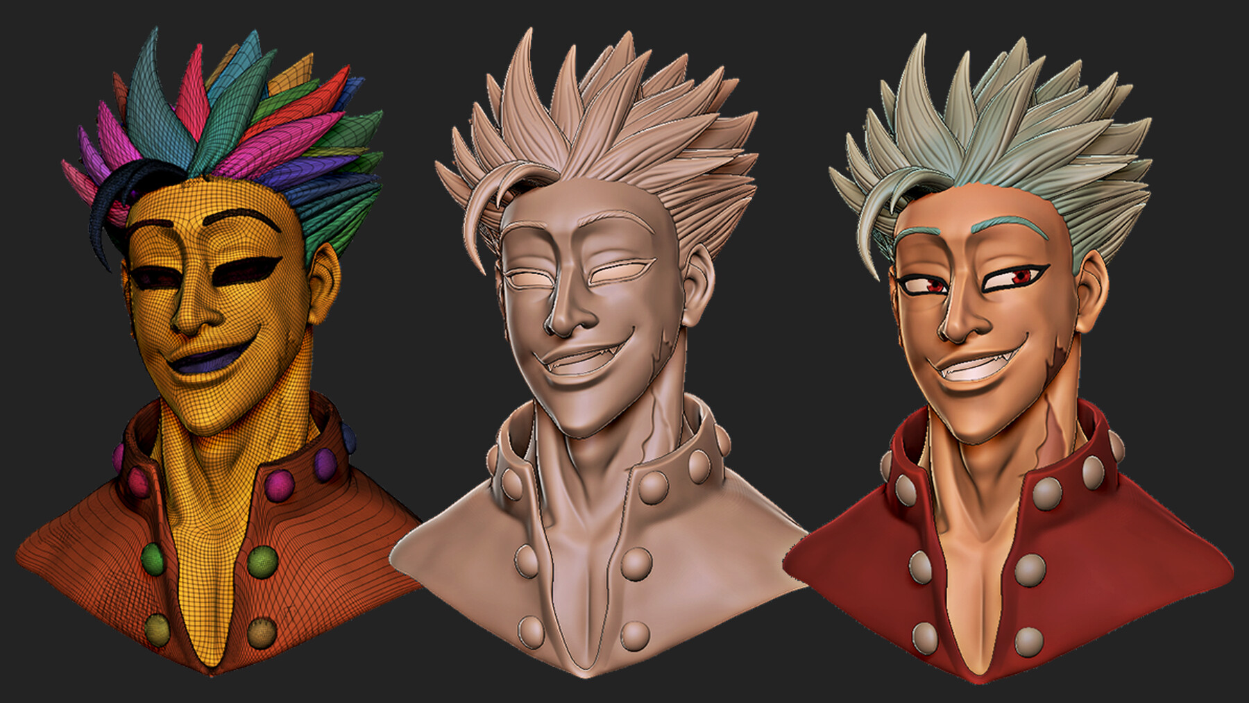 ArtStation - 3D Model - Ban (7Ds) | Resources