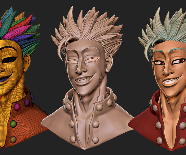 ArtStation - 3D Model - Ban (7Ds) | Resources