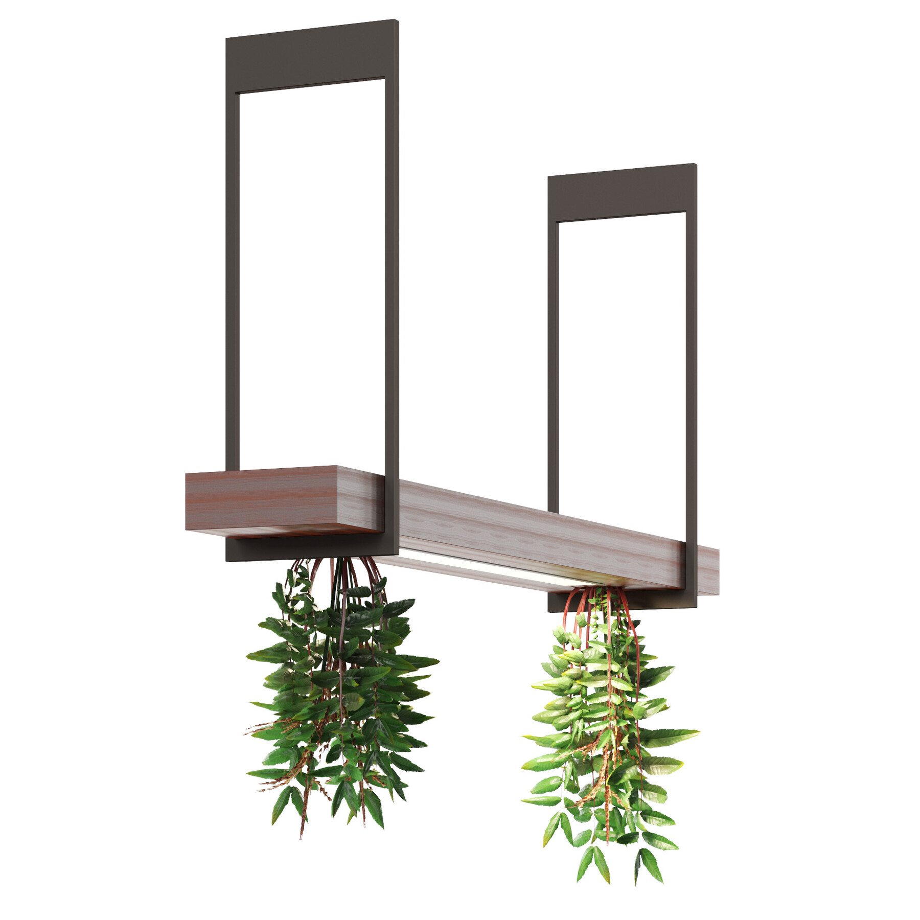 ArtStation - Pendant light with hanging plant | Game Assets