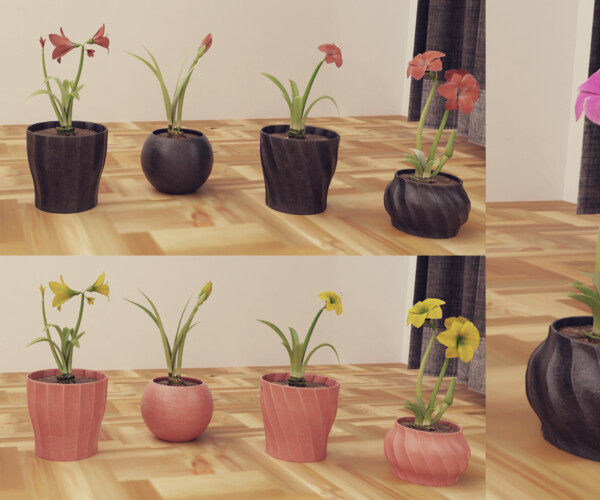ArtStation - Plants pots collection vol 04 | Game Assets