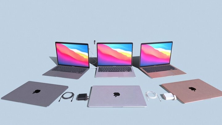 ArtStation - MacBook Air with Power Adapter and Cable All colors | Game ...
