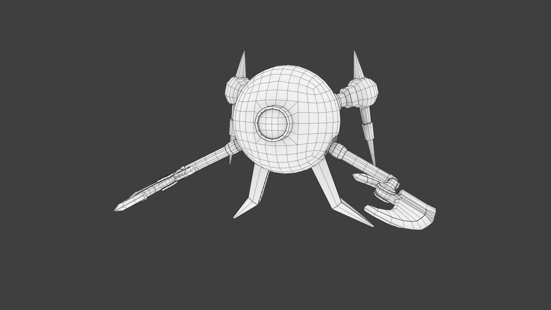 ArtStation - Slice Robot Drone anime low poly rigged | Game Assets