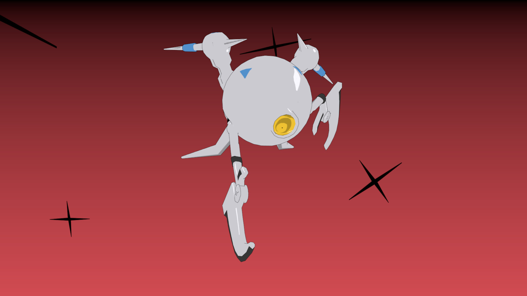 ArtStation - Slice Robot Drone anime low poly rigged | Game Assets