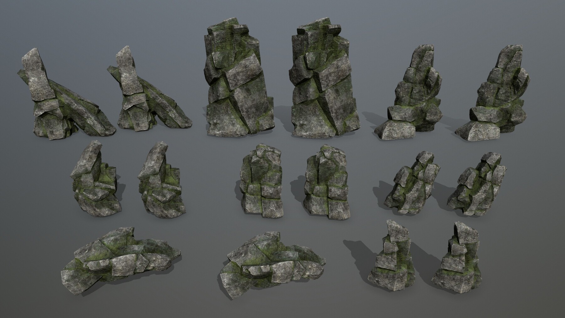 ArtStation - forest rocks | Game Assets