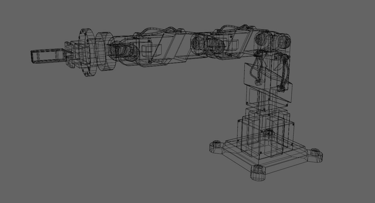 ArtStation - Industrial Robot Arm Low-poly 3D model | Game Assets