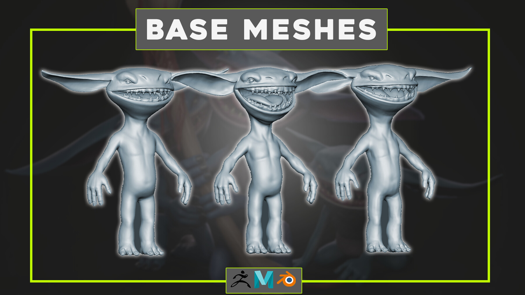 ArtStation - Goblins - Base Meshes | Game Assets