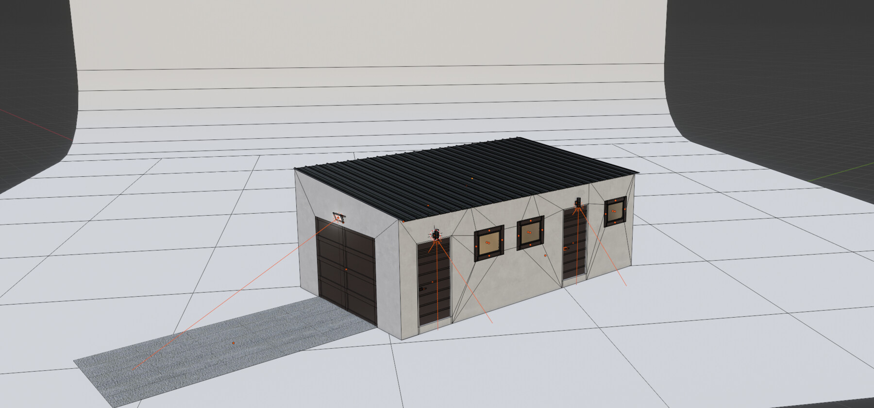 ArtStation - 3D modern garage from the outside | Resources