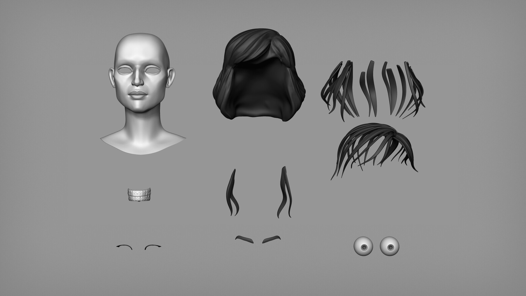 ArtStation - Cartoon female character Sheila base mesh | Resources