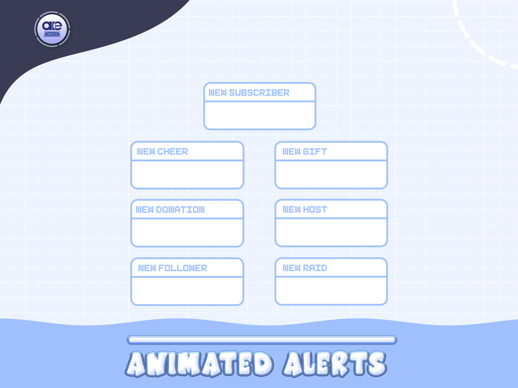 ArtStation - Twitch Overlay Animated Blue, Twitch Overlay Cozy, Twitch ...