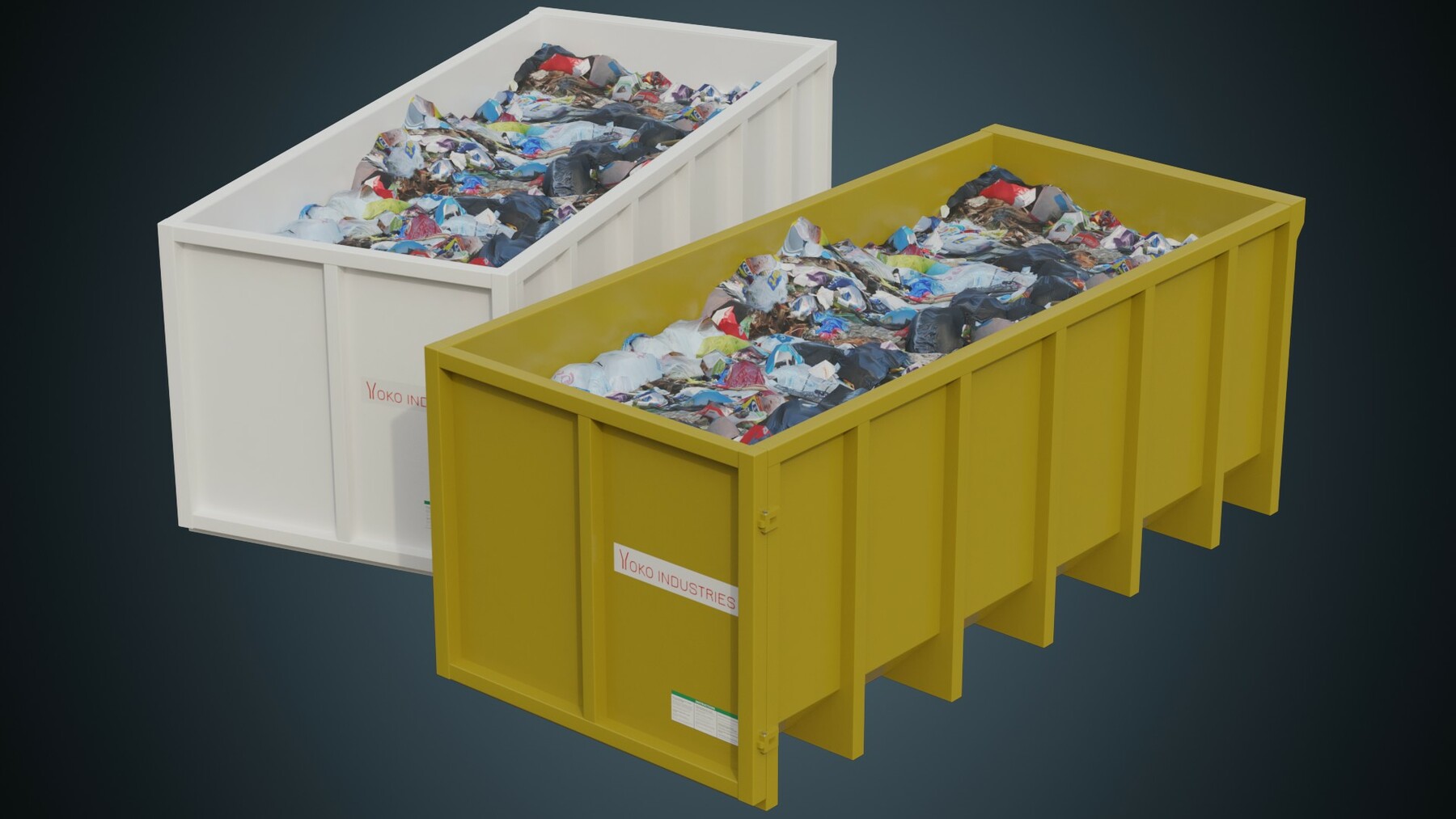 ArtStation - Garbage Container 3A | Game Assets
