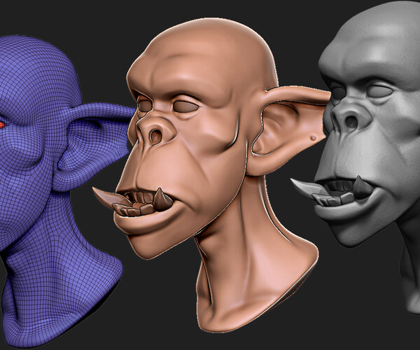 ArtStation - 3D Model - Orc | Resources