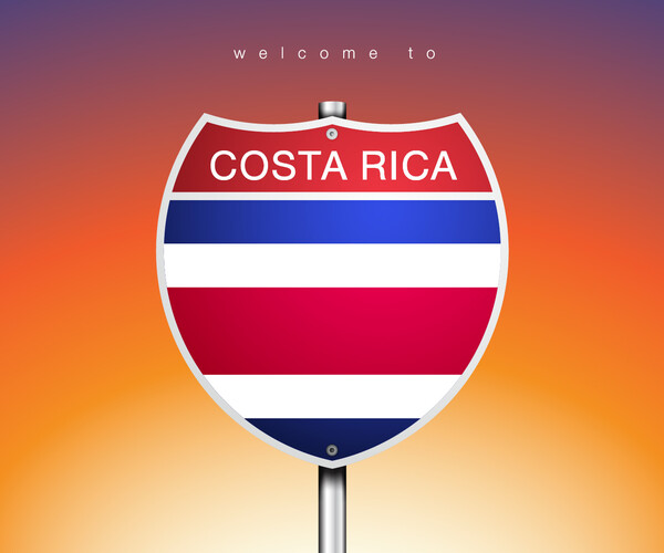 ArtStation - 10 ICON The City Label & Map of COSTA RICA In American ...
