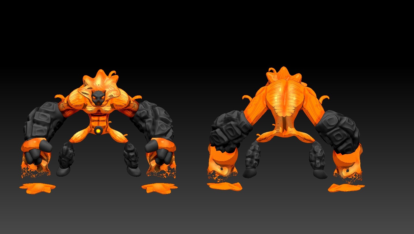 ArtStation - Alien de lava | Game Assets