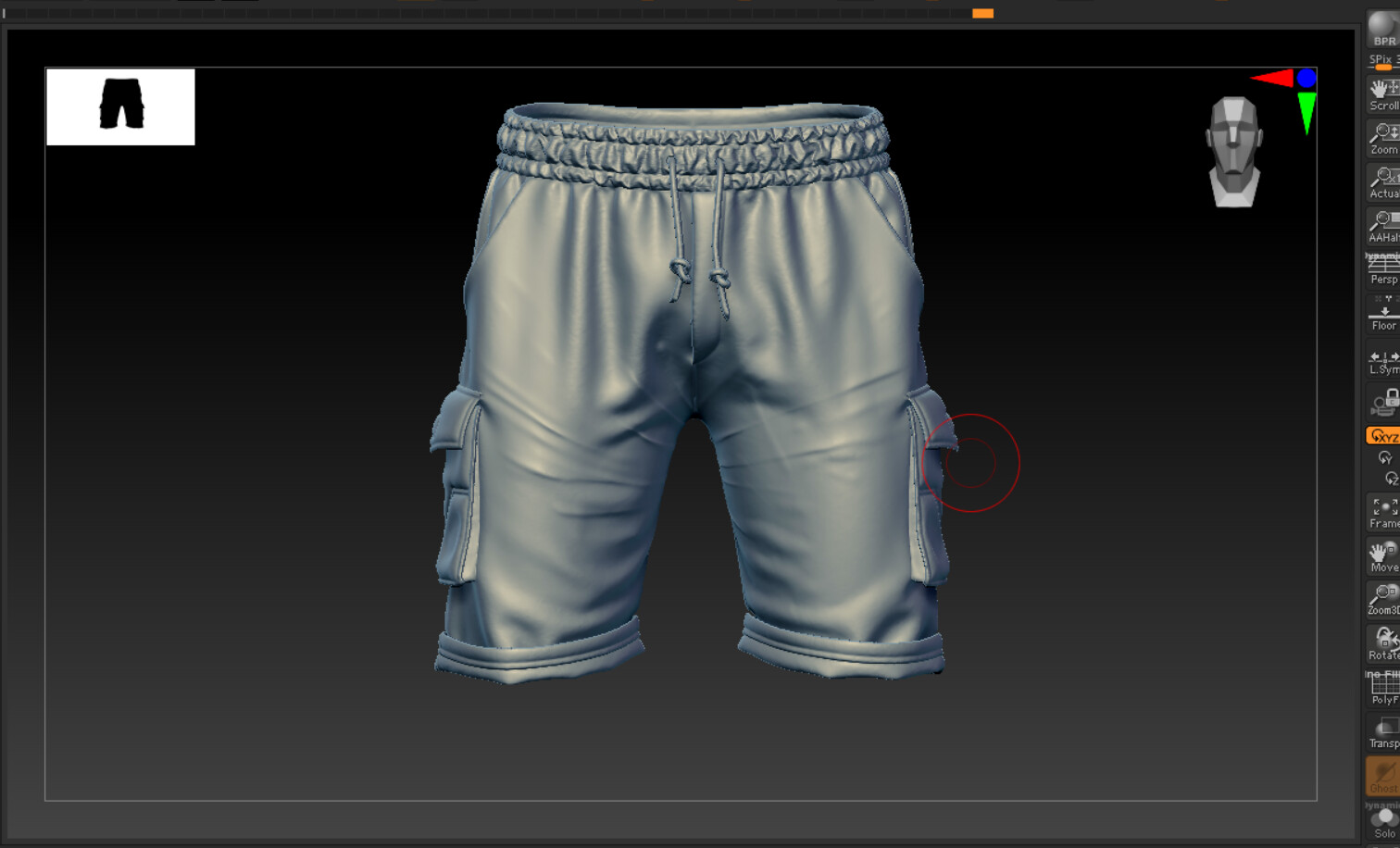 ArtStation - Men's Shorts Lowpoly With PBR Textures , Highpoly , ZPRJ ...