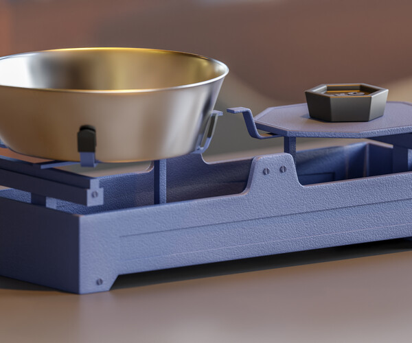 ArtStation - Traditional Old Balancing Weighing Scale Machine 3d Model ...