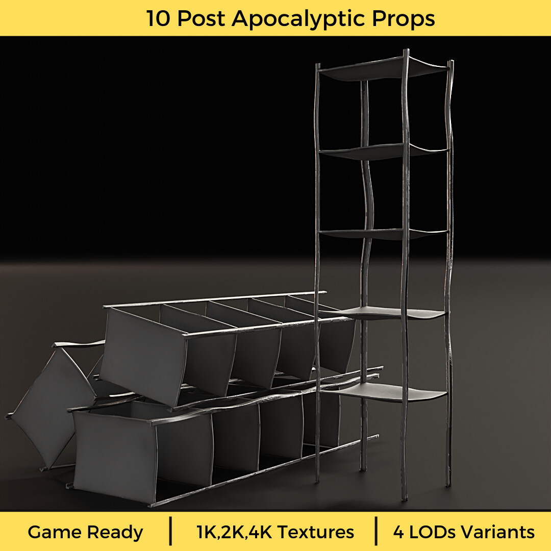 ArtStation - 10 Post Apocalyptic Props | Resources