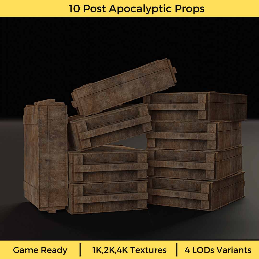 ArtStation - 10 Post Apocalyptic Props | Resources