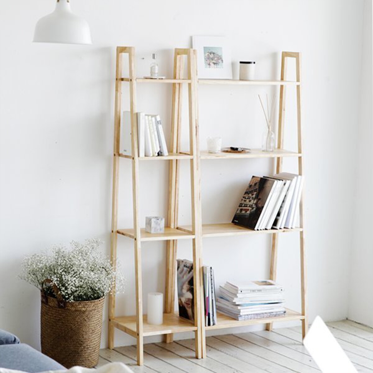 ArtStation - solid wood 4-step ladder shelf | Resources
