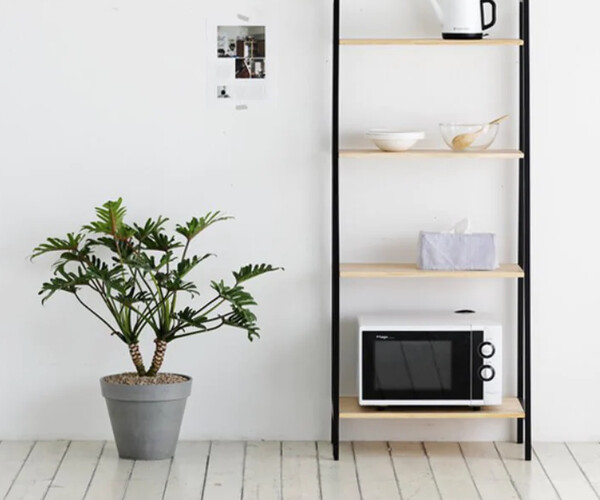 ArtStation - solid wood 4-step ladder shelf | Resources