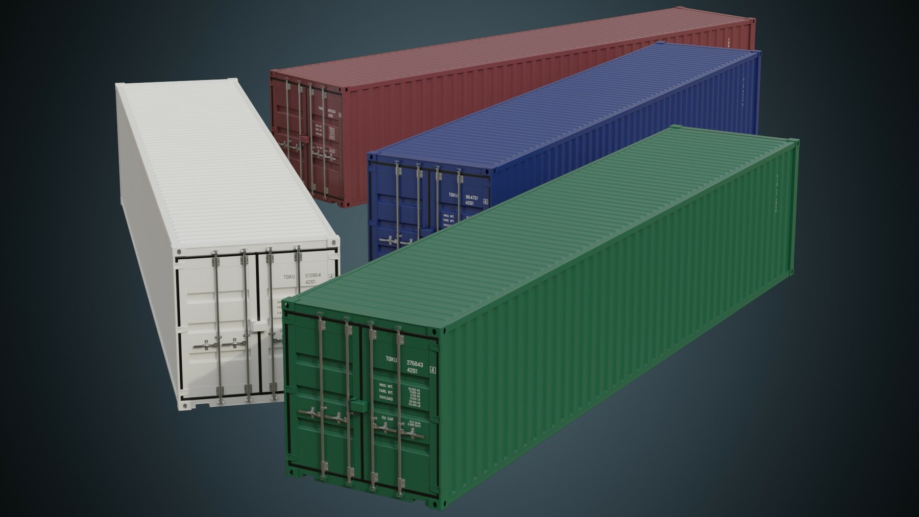 ArtStation - Cargo Container 3A | Game Assets