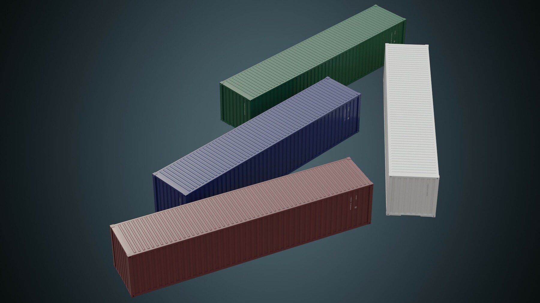 ArtStation - Cargo Container 3A | Game Assets