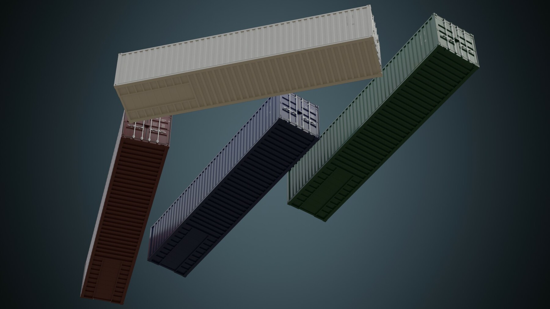 ArtStation - Cargo Container 3A | Game Assets