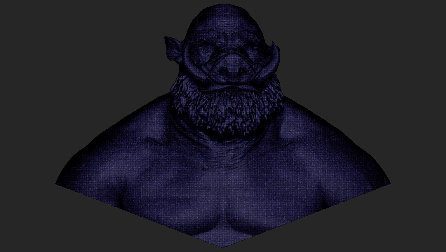 ArtStation - Humanoid bull warthog creature Bust | Resources