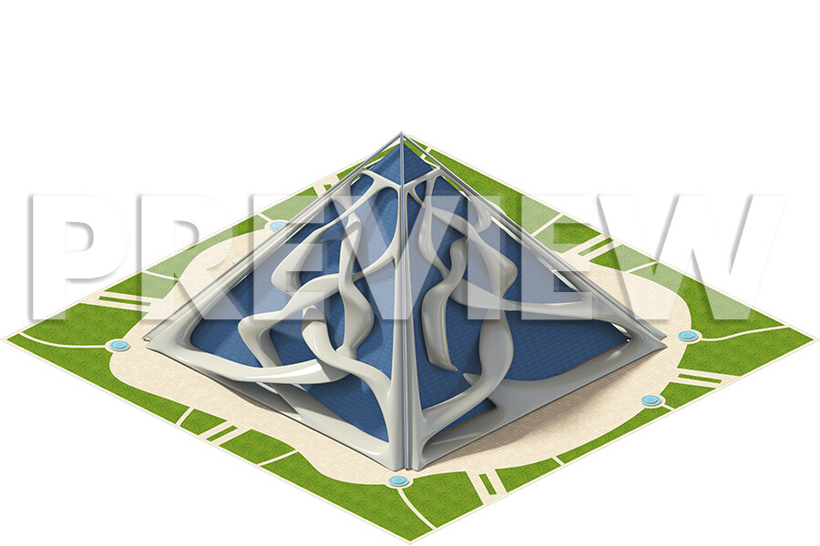 ArtStation - Architecture (Tile#0009, 2x2) – Dimetric Projection ...