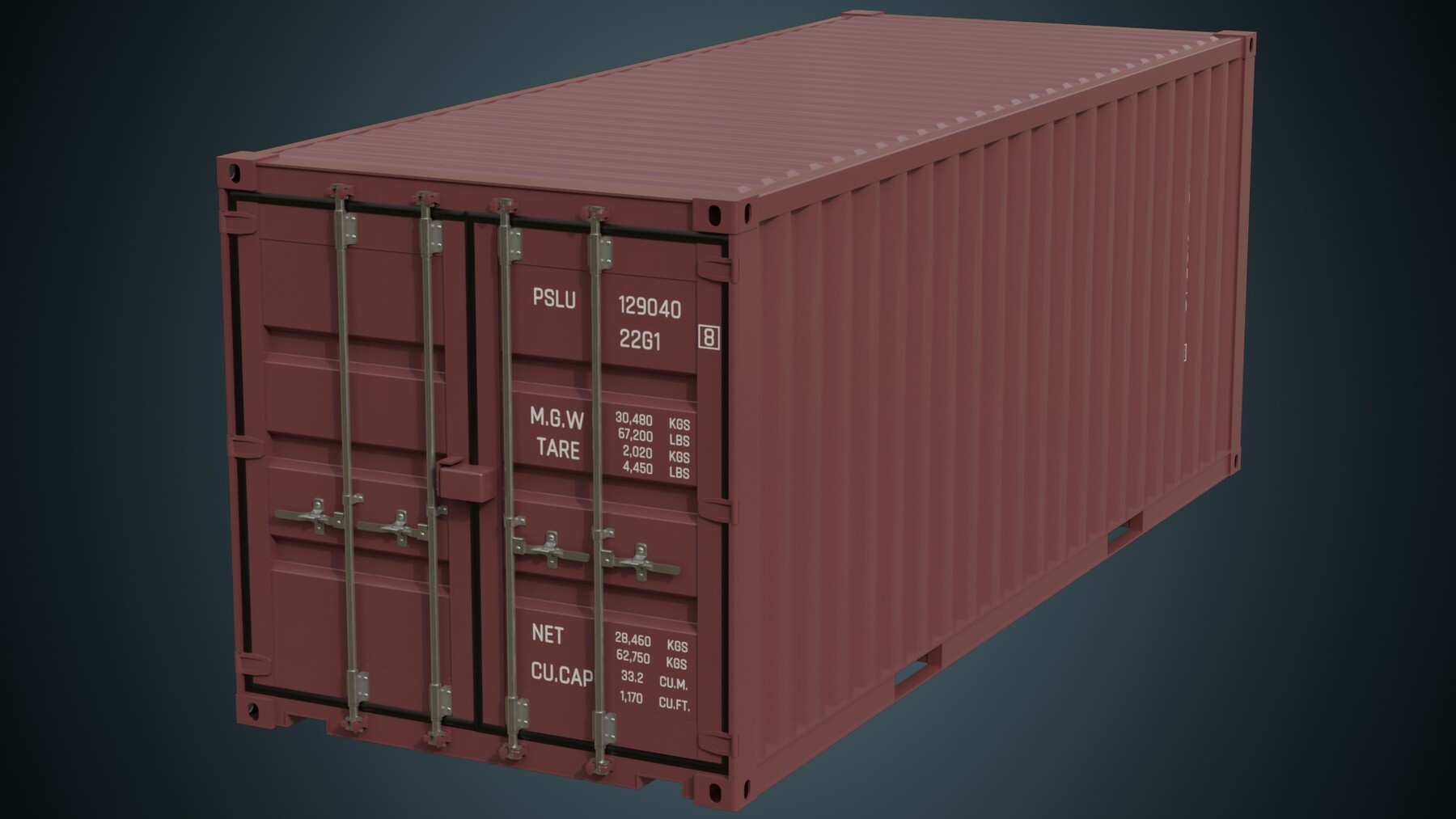 ArtStation - Cargo Container 4A | Game Assets