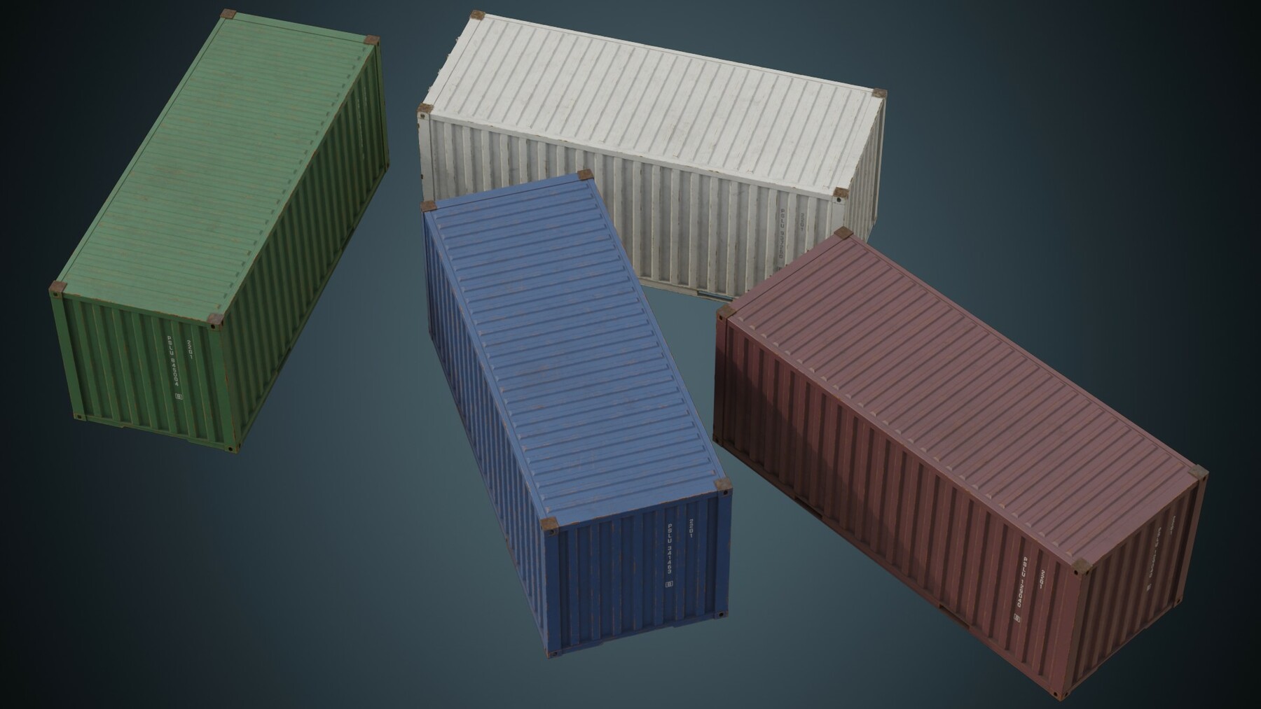 ArtStation - Cargo Container 4B | Game Assets