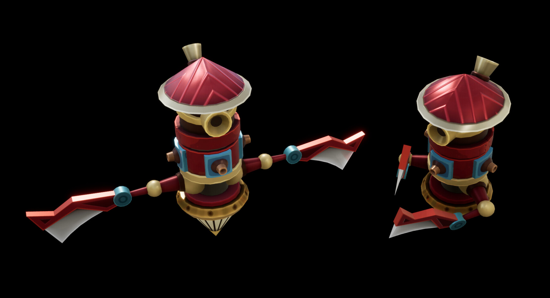 ArtStation - SPINDROID (Stylized Steampunk Spinning Robot) | Game Assets