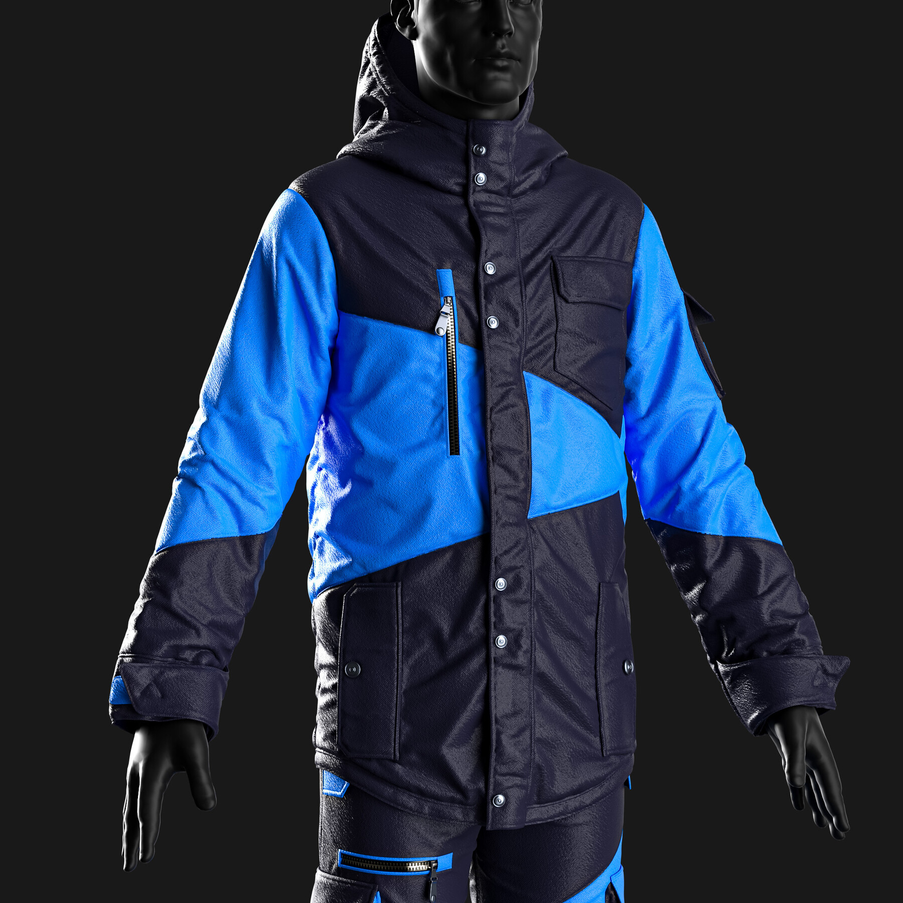 ArtStation - Jackets and Pants Snowboarding + Clo3D + OBJ Vol.02 ...