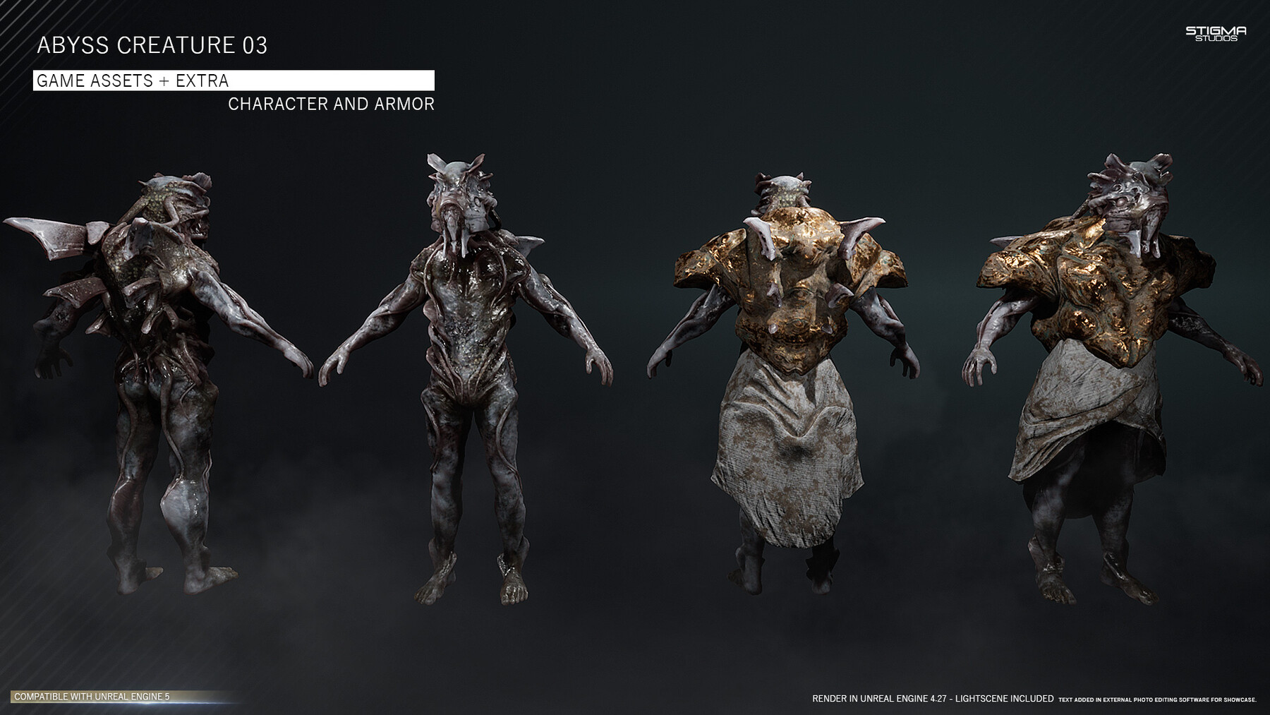 ArtStation - Abyss Creature 03 - Game Assets + Extra | Game Assets