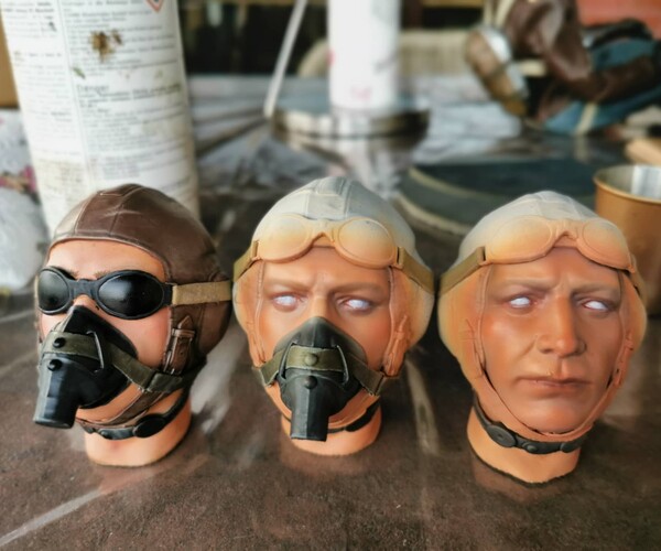 ArtStation - Highly Detailed WW2 German Luftwaffe 3d printed Pilot ...