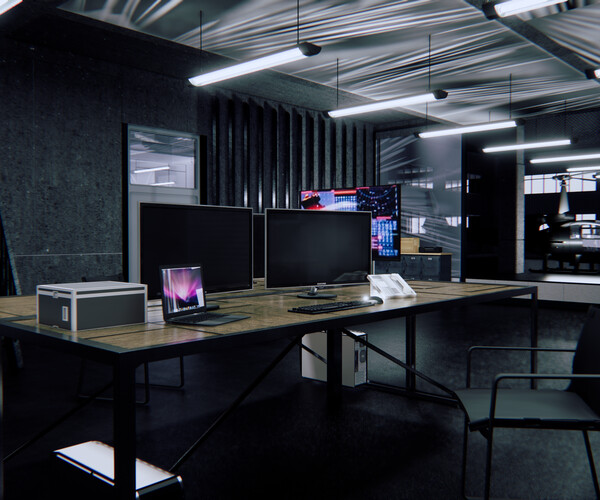 ArtStation - Secret Service Office Interior | Resources