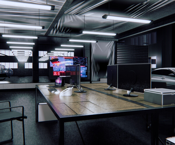 ArtStation - Secret Service Office Interior | Resources