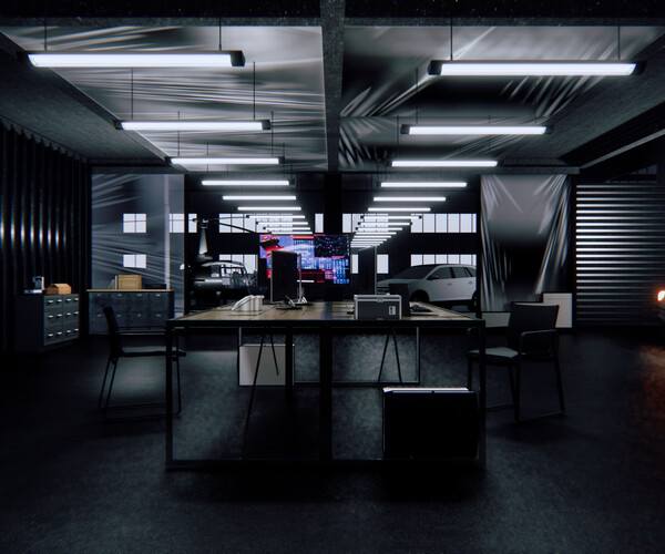 ArtStation - Secret Service Office Interior | Resources